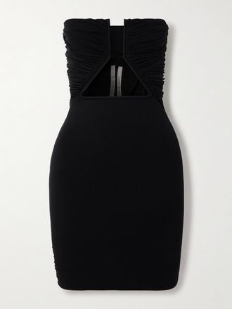 Rick Owens Minikleid Aus Recyceltem Stretch-jersey - Schwarz