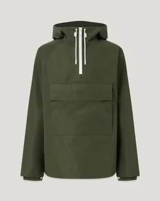 Belstaff Vareuse Eiger Pour Homme 3l Mountain Shell Vert Olive D&eacute;lav&eacute; 2xl