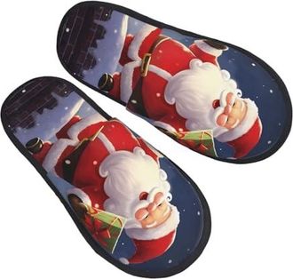 Generic Chaussons Maison Joyeux Noël Père Noël Légers Slippers Anti Odeur Pantoufles Pour Chambre De Camping La Maison L