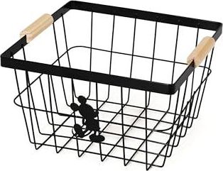 Domopak Living Disney Mickey Mouse Korb aus Metall mit Holzgriffen