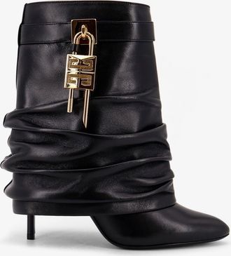 Givenchy Shark Lock Stiletto leather ankle boots - GIVENCHY - gender_Woman