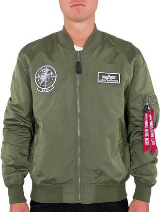Alpha Industries Alpha Industries Herren MA-1 TT Glow In The Dark Bomberjacke, Sage-Green, 2 XL