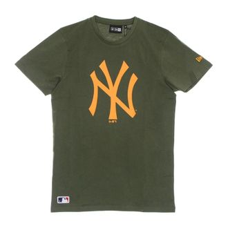 New Era Homme, Tops, Vert, Taille: XS Tee Logo Yankees Olive/Khaki