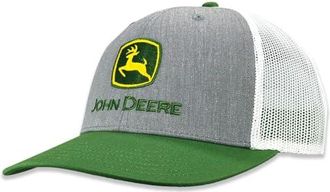 John Deere Casquette de baseball style camionneur, gris et vert, logo brod&eacute;