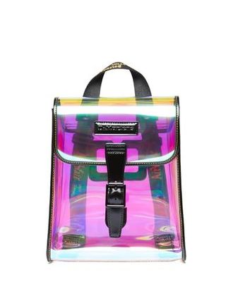 Dr. Martens Sac &agrave; dos Micro Box en cuir, Noir iris&eacute; Pu+Felix Rub Off, Mini