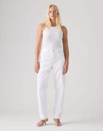 Levi's Jean ample fusel&eacute; - Blanc
