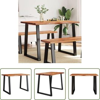 vidaXL vidaXL Baumkante Tisch - Esstisch Baumkante 110x70x75 cm Massivholz Akazie