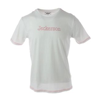Jeckerson Homme, Tops, Blanc, Taille: M Crew Neck Short Sleeve Tee