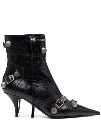 Balenciaga Cagole buckle-detail 70mm ankle boots - Noir