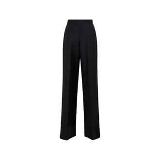 Prada Womens Black Mohair Casual Pants