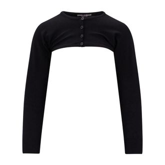 Dolce & Gabbana Schwarze Damen-Strickjacke Ss23 - - Knitwear - Damen - Schwarzk - M