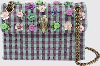 Kurt Geiger Mini-Umh&auml;ngetasche mit Blumenstickerei und Strass