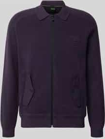 HUGO BOSS Relaxed Fit Strickjacke aus Viskose-Mix Modell HOLE