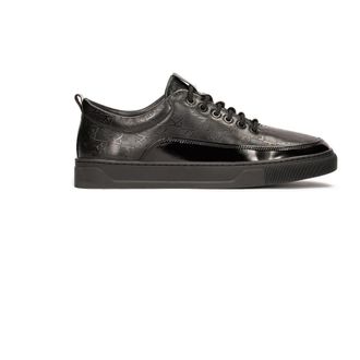 Kazar Schwarze Sneaker mit gepr&auml;gtem Muster - - Shoes - Herren - Schwarzk - 44 EU