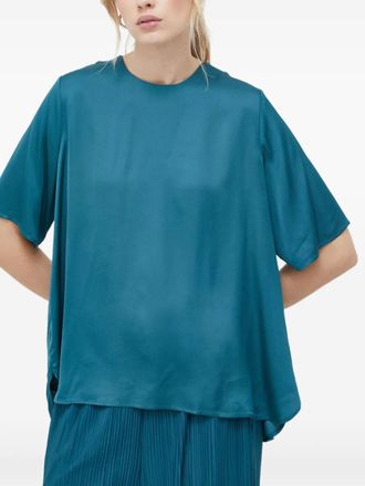Sams&oslash;e & Sams&oslash;e blouse pliss&eacute;e - Bleu