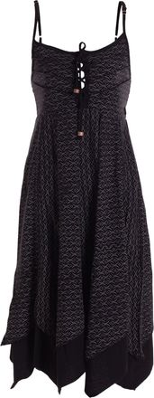 vishes Damen Sommerkleid in Schwarz mit Spaghettitr&auml;gern I Gr&ouml;&szlig;e 3XL (46) I 100% Baumwolle I Stylisches Sommerkleid f&uuml;r Freizeit & Alltag I Nachhaltige Alter