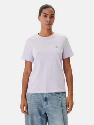 Calvin Klein Jeans T-Shirt Monogram LV047B224G Violett Regular Fit
