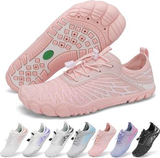 Saguaro Barfuss Schuhe Damen Leicht Barfu&szlig;schuhe Atmungsaktive Schnell Trocknend Wasserschuhe Frauen rutschfest Badeschuhe, Rosa, 41 EU