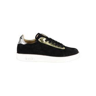 Diadora Schwarzer Leder Damen Sneaker - - Shoes - Damen - Schwarzk - 35 1/2 EU