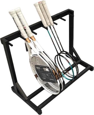 Generic Bodenstehender Badmintonschl&auml;ger-Aufbewahrungsst&auml;nder, Robuster Tennisschl&auml;gerhalter Mit Schwammschutz, 40 Kg Tragf&auml;higkeit, for Fitnessstudio, Schulc
