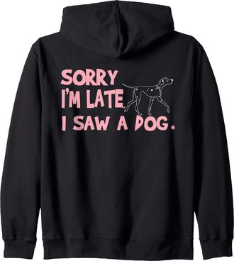 Disney 101 Dalmatians Sorry Im Late, I Saw a Dog Funny Kapuzenjacke