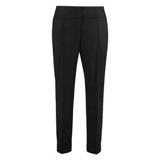 PESERICO Baumwollmischung Chino Hose - - Trousers - Damen - Schwarzk - L