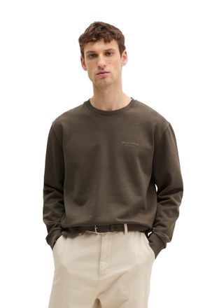 Marc O'Polo Sweatshirt MARC OPOLO, Herren, Gr. XXL, schwarz nickle, Sweatware, Obermaterial: 100% Baumwolle, regular fit normal, Rundhals, B&uuml;ndchen, Sweatshirts S