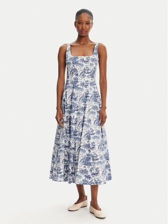 Staud Sommerkleid Wells 148-7291 Blau Regular Fit