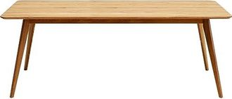 Kare Design Design Tisch Memo, Braun, 6-8 Personen, FSC zertifiziert, Skandinavisches Design, Hochwertig, Zeitlos, Esszimmertisch, Wohnzimmer, Eiche Massivholz, 7