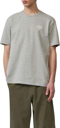 QS by s.Oliver Rundhals T-Shirt in Schwerer Jerseyware mit Frontprint