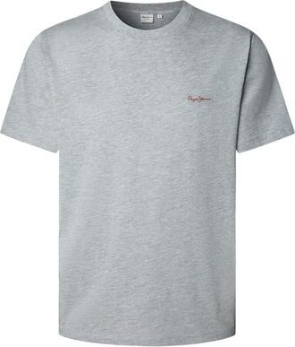 Pepe Jeans London Contrast Connor T-Shirt, Gris chiné, XL Homme