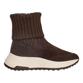 Hogan Femme, Chaussures, Brun, Taille: 38 1/2 EU H669 Hi-Fi Chelsea Boot