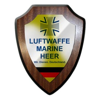 Copytec Bundeswehr Luftwaffe Marine Heer Deutschland Armee Reservist Wappenschild 19919