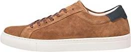 Jack & Jones Homme Jfwcorey Suede Basket, Cognac Detail Navy Blazer Heel, 40 EU