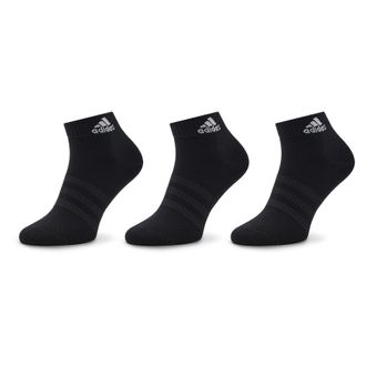 adidas Kurze Socken adidas Thin and Light Ankle Socks 3 Pairs IC1282 Schwarz
