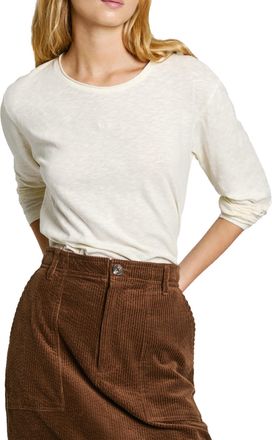 Pepe Jeans London Damen Floren T-Shirt, Weiß (Mousse White), XS