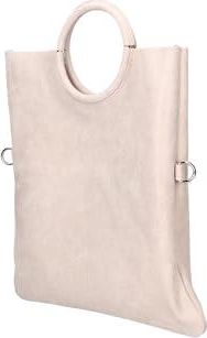 Gave Lux Sac &agrave; main pour femme en cuir v&eacute;ritable Made in Italy 29x30x1 cm GLX228105223FBG, beige, Taille unique