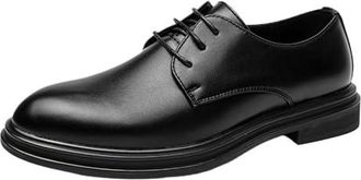 Generic Chaussures Oxford Brogue Modernes for Hommes, Chaussures habill&eacute;es &agrave; Plateforme en Cuir Noir rehaussant la Taille, Formelles Classiques &eacute;l&eacute;gantes, Ten