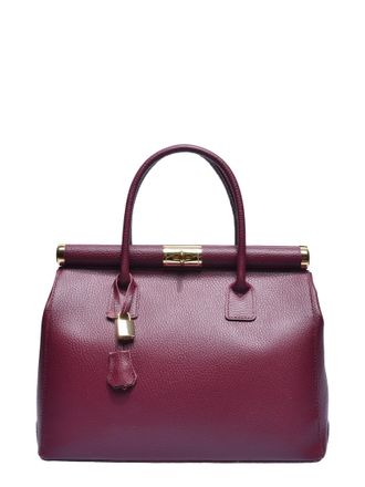 Anna Luchini Weinfarbe Rindsledertasche