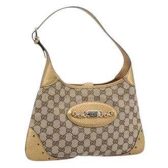 Gucci Pre-owned Canvas Shoulder Bag - - Pre-owned - Damen - Beige - ONE SIZE