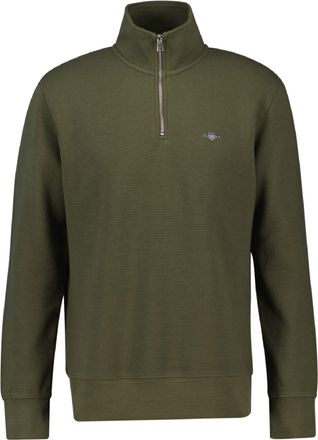 GANT Sweatshirt f&uuml;r Herren, mit halbem Rei&szlig;verschluss (Gr&uuml;n)