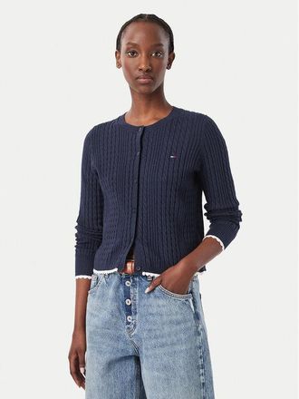 Tommy Jeans Strickjacke DW0DW23458 Dunkelblau Regular Fit