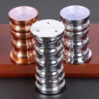 Generic Hochbelastbare Bettf&uuml;&szlig;e Schrankf&uuml;sse Zur Erh&ouml;hung Um 8 cm, 10 cm Oder 12 cm - Verstellbare M&ouml;belf&uuml;&szlig;e F&uuml;r Sofa, Couch, Stuhl Und Tisch(Silber,10cm/3.9i