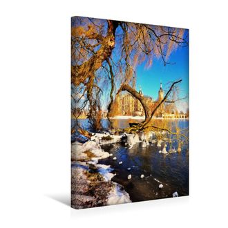 Calvendo Premium Textil-Leinwand 30 x 45 cm Hoch-Format SCH&Ouml;NES SCHWERIN | Wandbild, HD-Bild auf Keilrahmen, Fertigbild auf hochwertigem Vlies, Leinwanddruck v