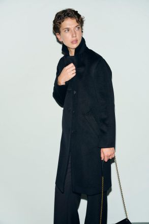 Gerard Darel Manteau droit en laine vierge - AILA