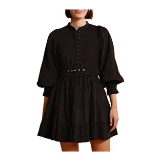 By Ti Mo BY Timo, Femme, Robes, Noir, Taille: 40 FR Baby Cord Belt Dress
