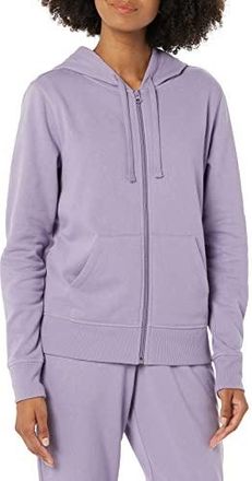 Amazon Essentials Sweat à Capuche zippé en Molleton et Tissu Bouclette pour Femme, Raisin, Taille XXL (Disponible en Grande Taille)