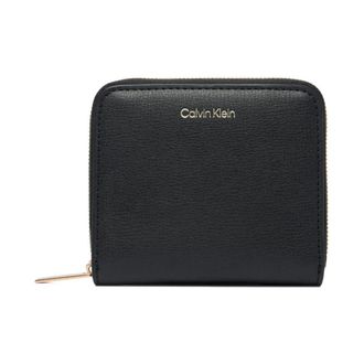 Calvin Klein unisex, Accessoires, Noir, Taille: ONE Size Small Zip-Around Wallet
