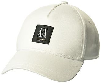 A|X Armani Exchange A|X Armani Exchange Casquette de Baseball Unisexe pour Adulte par Armani HatBaseball, Blanc, Taille Unique