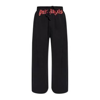 Palm Angels Waist Logo Sweatpants - - Trousers - Herren - Schwarzk - L